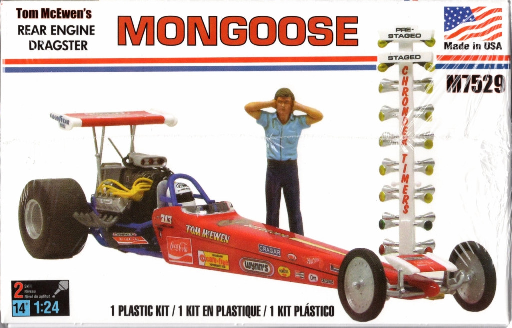 Atlantis (Monogram) Tom "Mongoose" McEwen Rear Engine Top Fuel Dragster ...