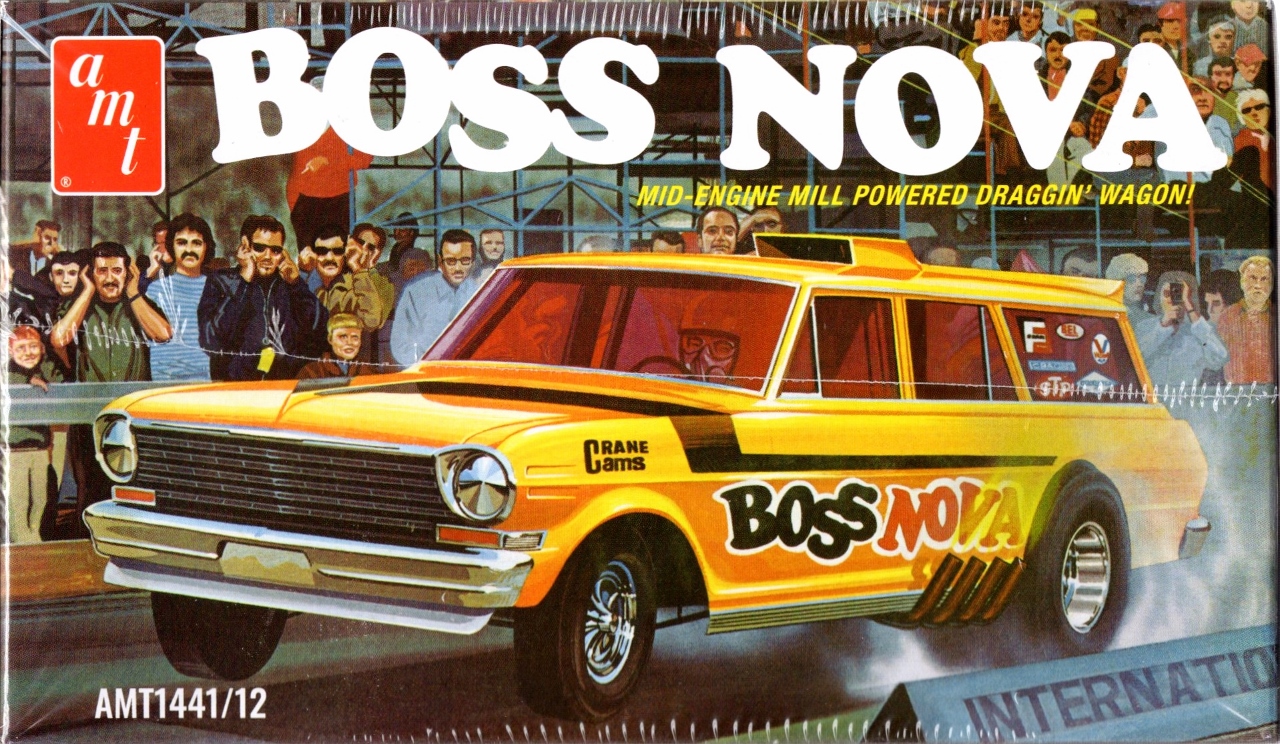 AMT "Boss Nova" 1963 Chevy II Nova Wagon Mid-Engine Funny Car - Spotlight Hobbies