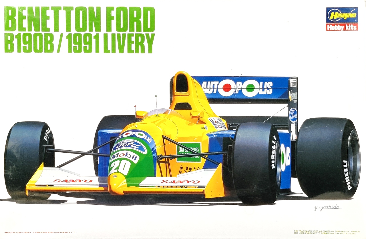 Hasegawa Benetton Ford B190B 1991 Livery Formula 1, 1/24 scale ...