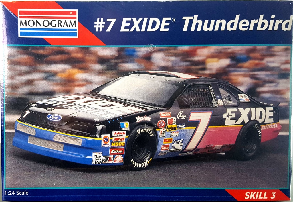 Monogram Geoff Bodine #7 "Exide" 1994 Ford Thunderbird - Spotlight Hobbies
