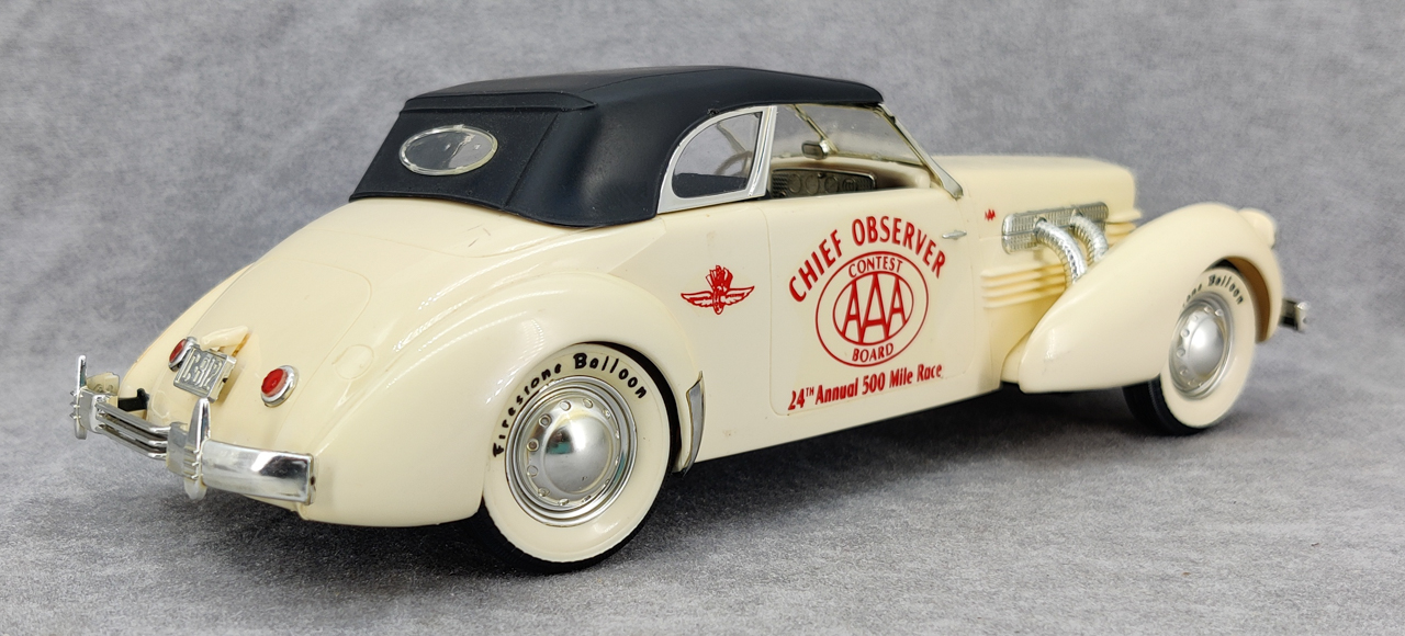Monogram 1937 Cord Supercharged 812 Convertible Pace Car Built Kit ...