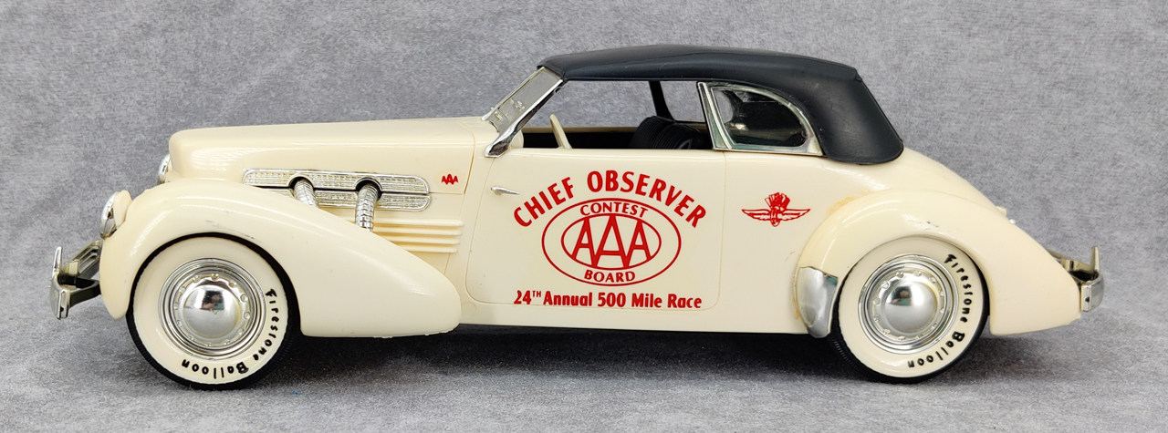 Monogram 1937 Cord Supercharged 812 Convertible Pace Car Built Kit ...