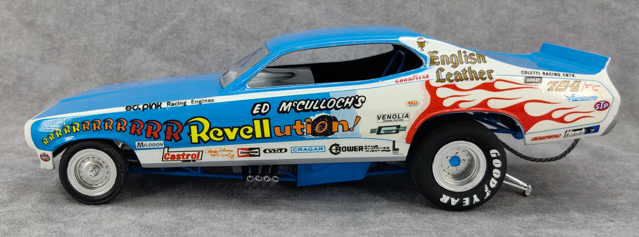 Revell Ed McCulloch "Revellution" Dodge Demon Funny Car Built Kit ...