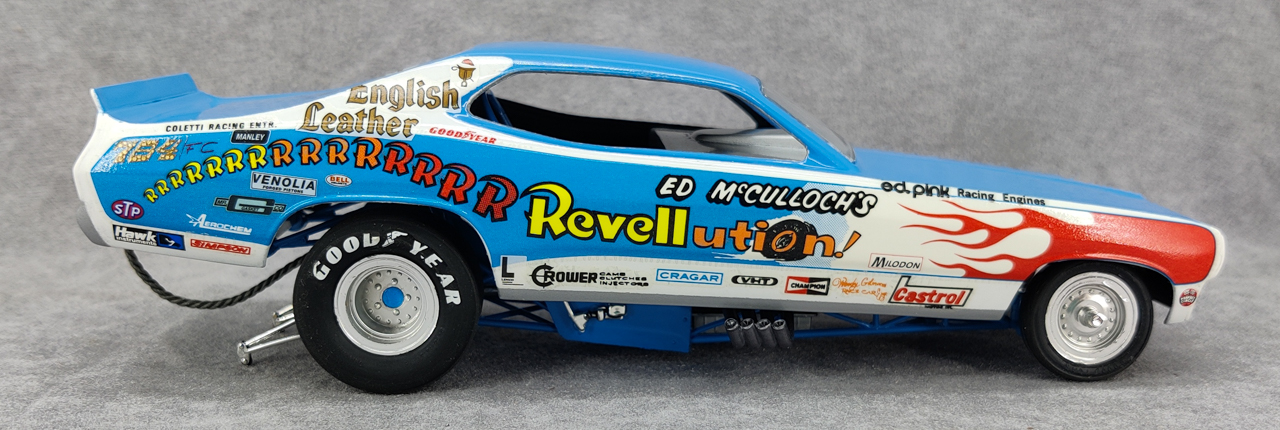 Revell Ed McCulloch "Revellution" Dodge Demon Funny Car Built Kit ...