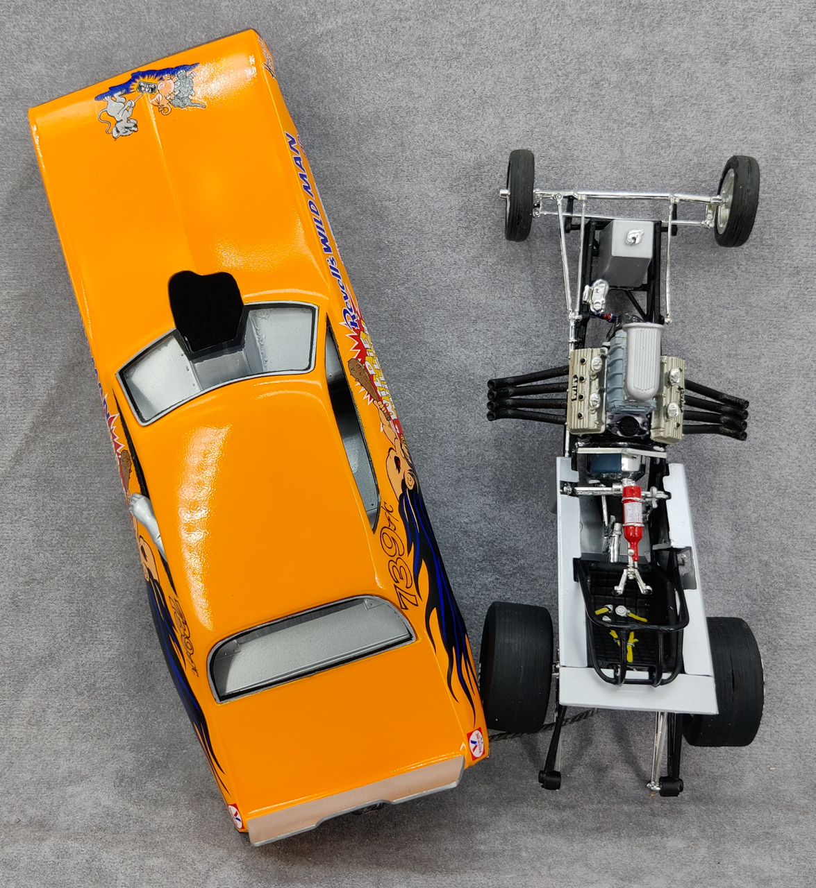 Revell “Wild Willy Borsch” Dodge Charger Funny Car Built Kit ...