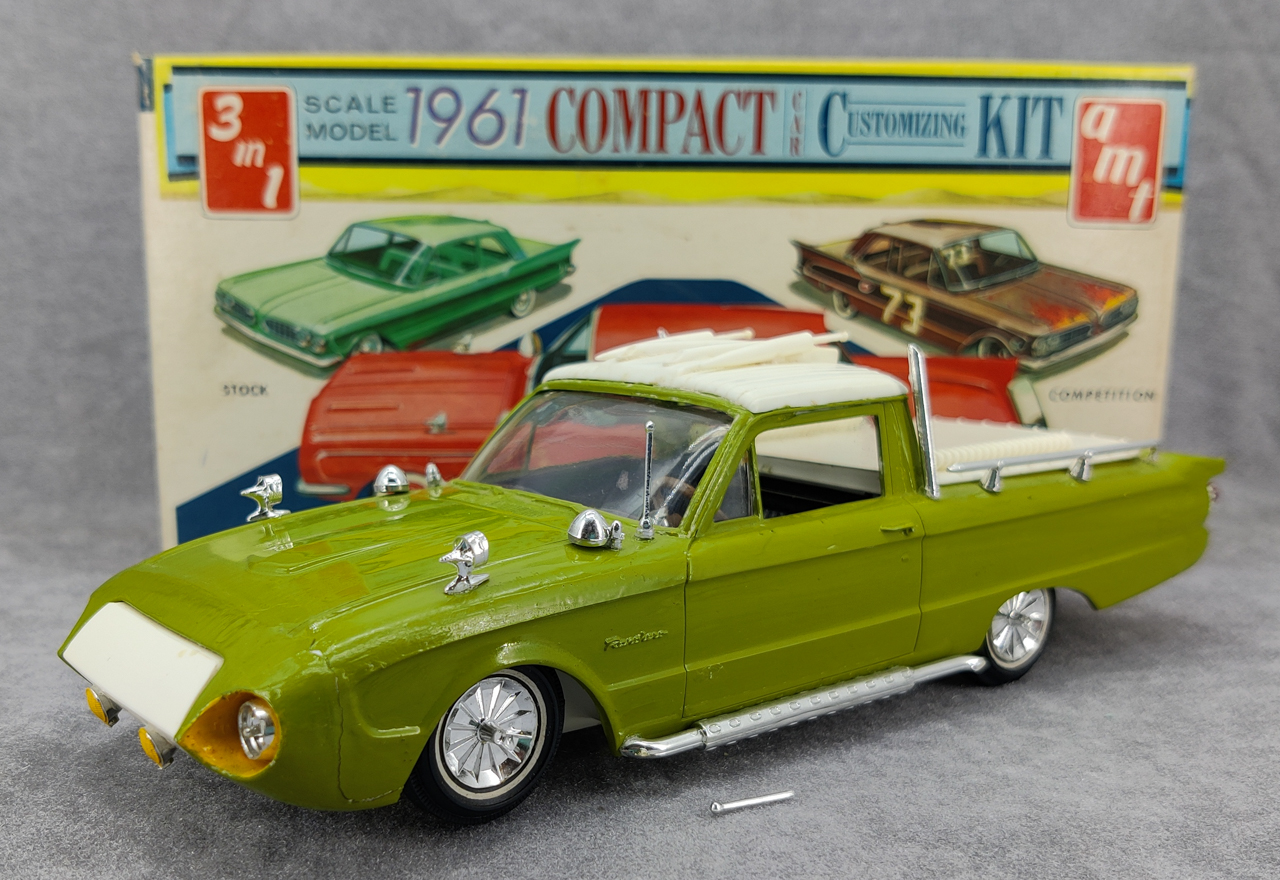 AMT 1961 Ford Falcon Ranchero Custom Built Kit with Box - Spotlight Hobbies