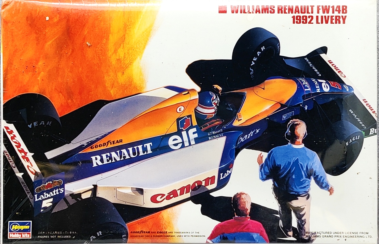 Hasegawa Williams Renault FW14B 1992 Livery Formula 1 - Spotlight Hobbies