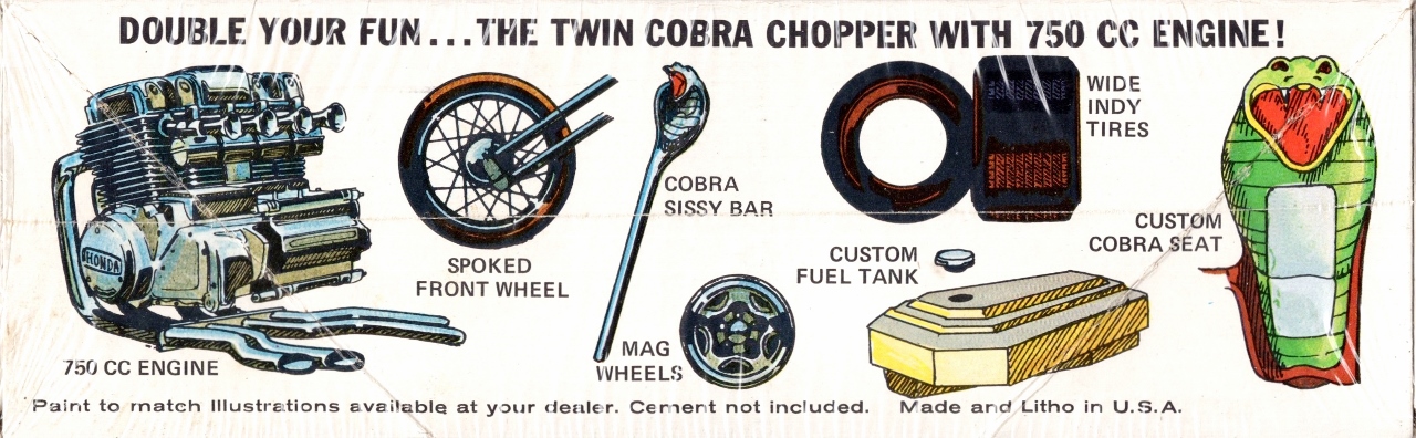 MPC Cobra Chopper Motorcycle - 1/25th Scale - Spotlight Hobbies