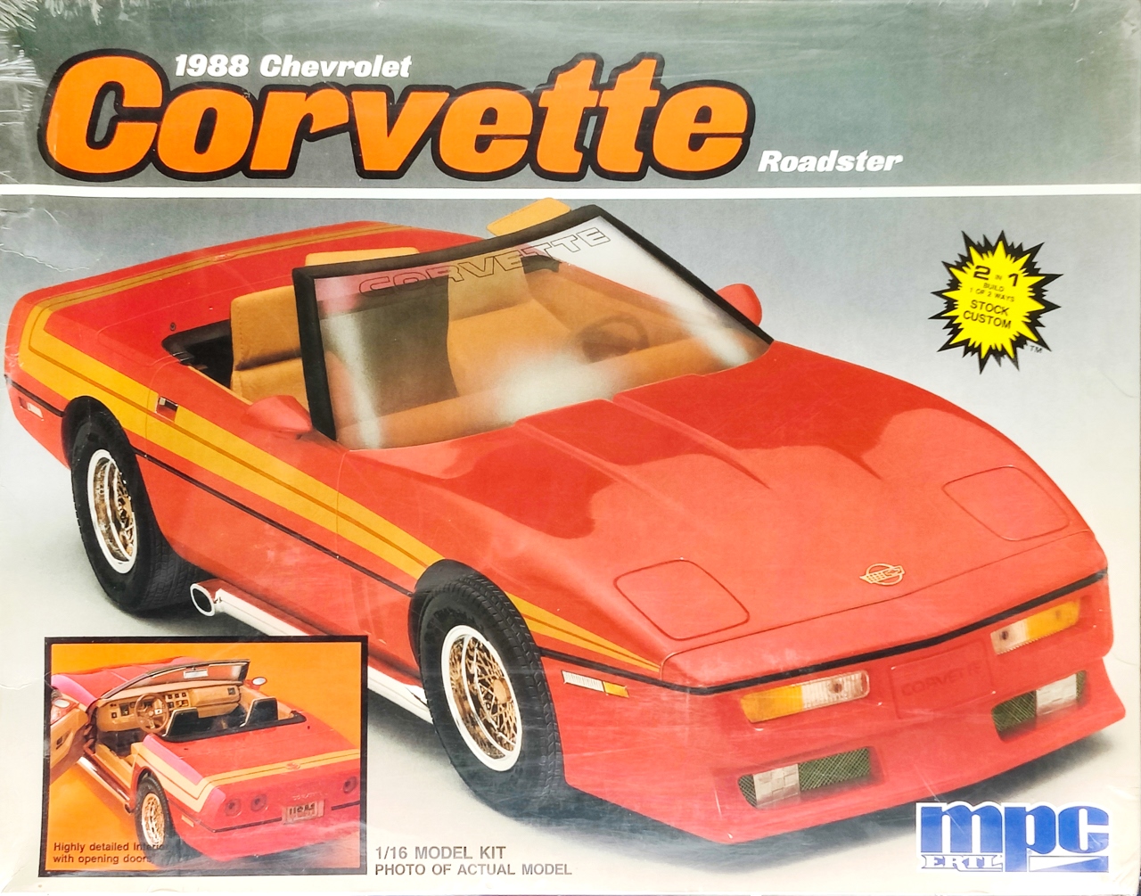 MPC 1988 Chevy Corvette Convertible - Stock or Custom - 1/16th Scale ...
