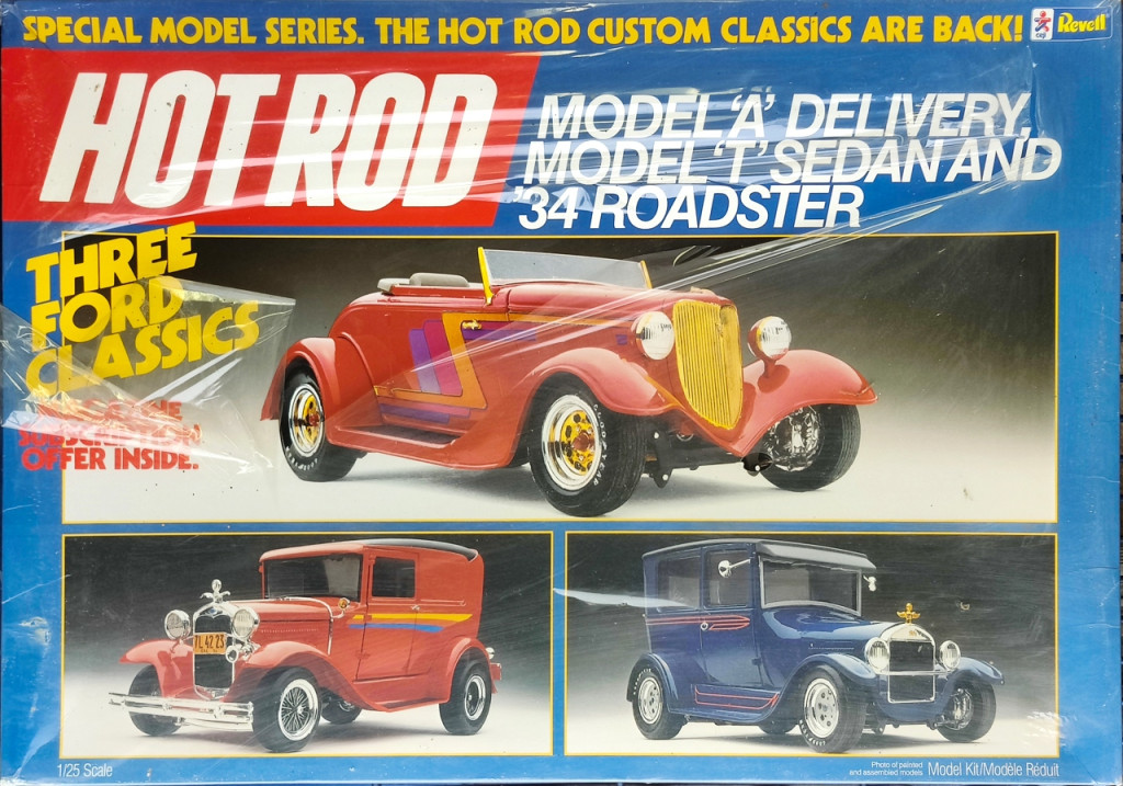 Revell "Hot Rod" 1926 Ford 'T' 2-Door Sedan, 1931 Ford 'A' Sedan ...