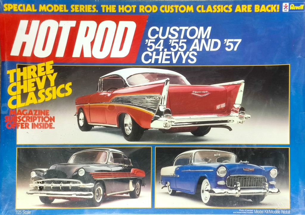 Revell "Hot Rod" 1954 Chevy 210 2-Door Sedan Street Machine, 1955 Chevy ...