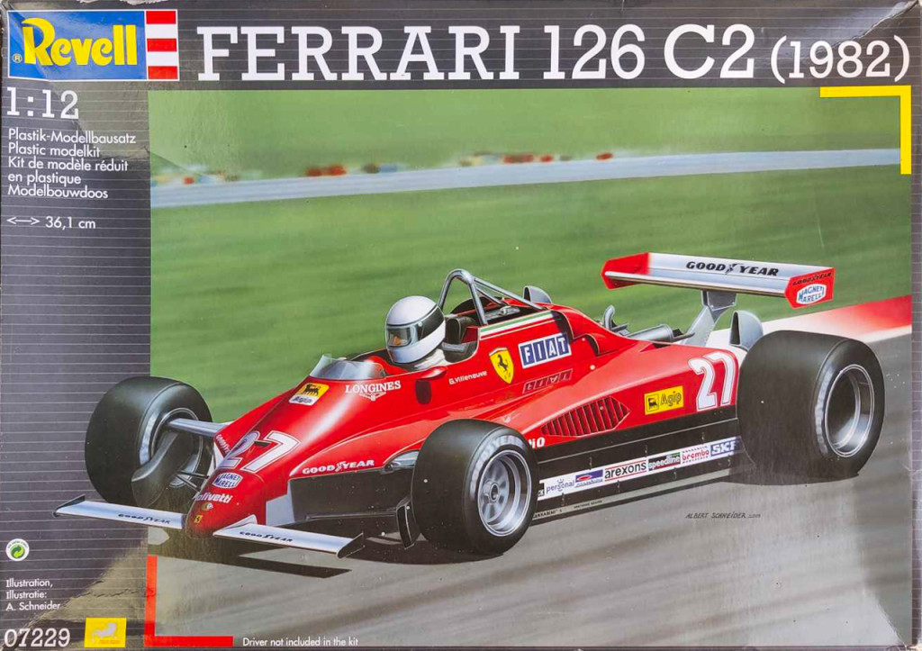 Revell Of Germany 1982 Ferrari 126 C2 F1 - 1/12 Scale - Spotlight Hobbies