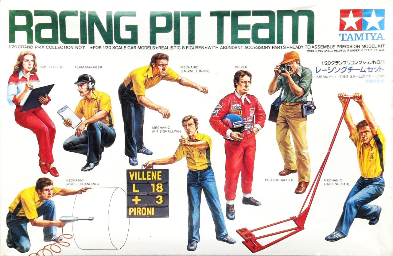 Tamiya Racing Pit Team Figure Set - 1/20th Scale - Spotlight Hobbies