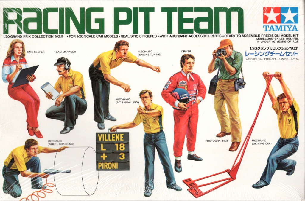 Tamiya Racing Pit Team Figure Set - 1/20th Scale - Spotlight Hobbies