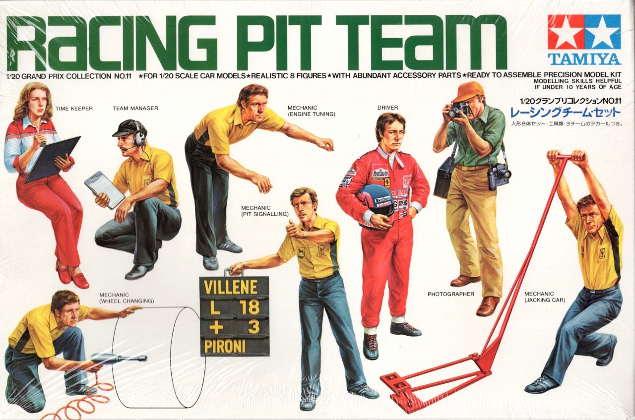 Tamiya Racing Pit Team Figure Set - 1/20th Scale - Spotlight Hobbies