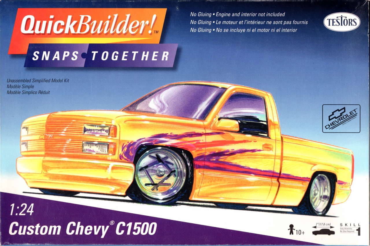 Testors Custom Chevy C1500 Pickup Truck - Quick Builder Snap ...