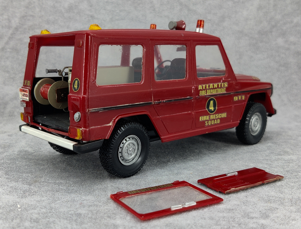 Italeri Mercedes Benz G230 Feuerwehr Built Kit - Spotlight Hobbies