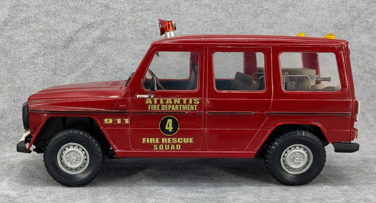 Italeri Mercedes Benz G230 Feuerwehr Built Kit - Spotlight Hobbies