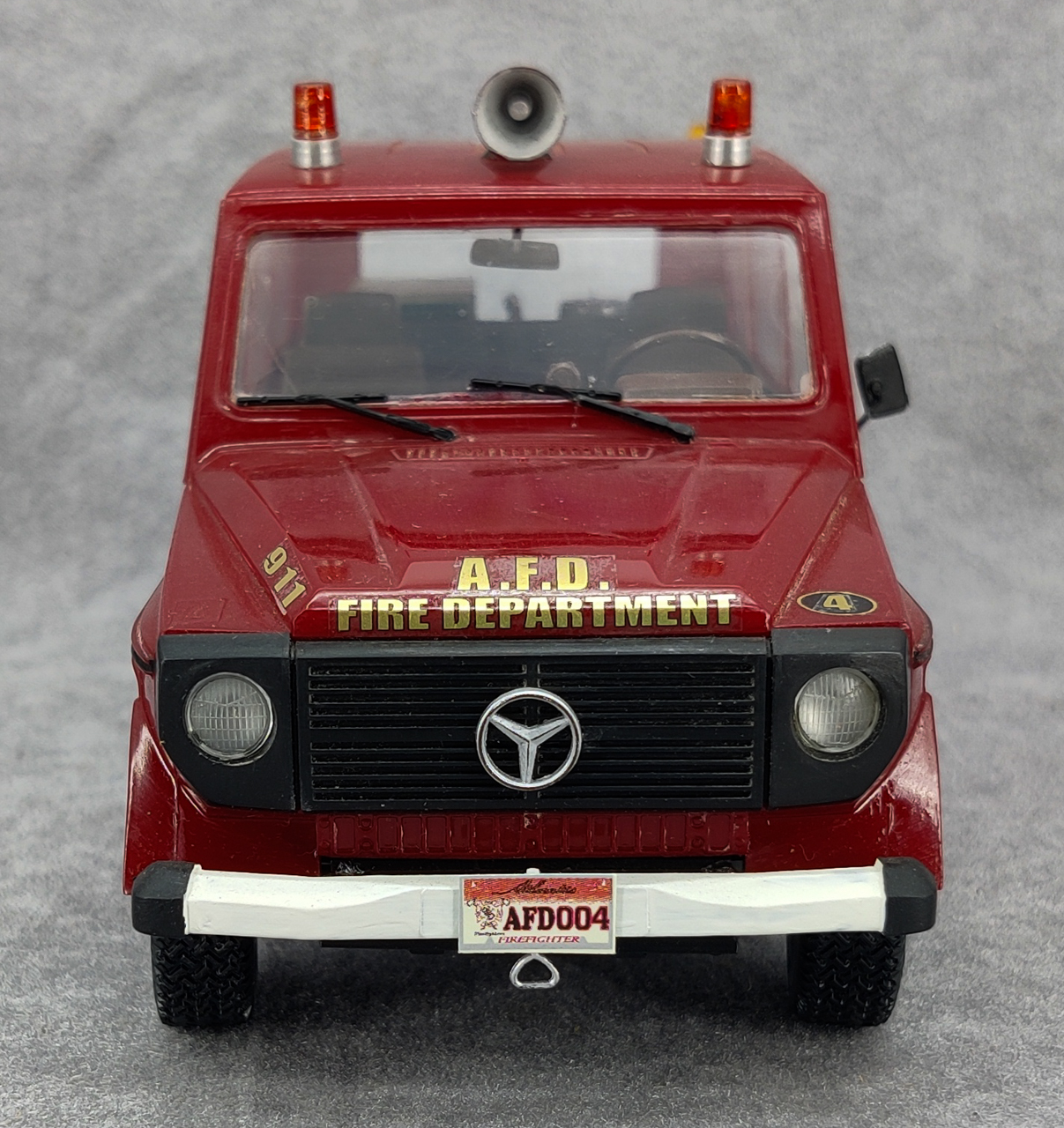 Italeri Mercedes Benz G230 Feuerwehr Built Kit - Spotlight Hobbies