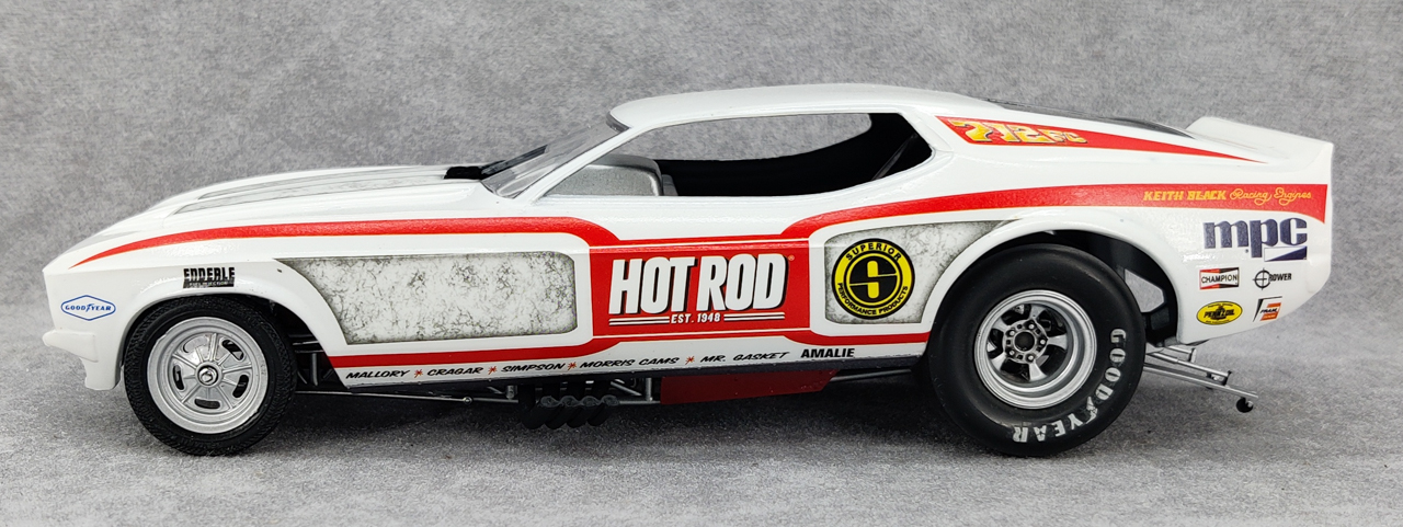 AMT Ford Mustang Funny Car Built Kit - Spotlight Hobbies