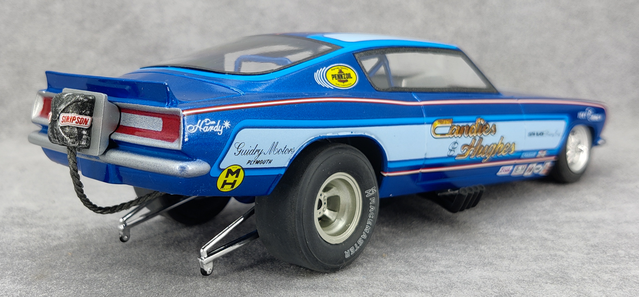 Polar Lights “Candies & Hughes” Plymouth Barracuda Funny Car Built Kit ...