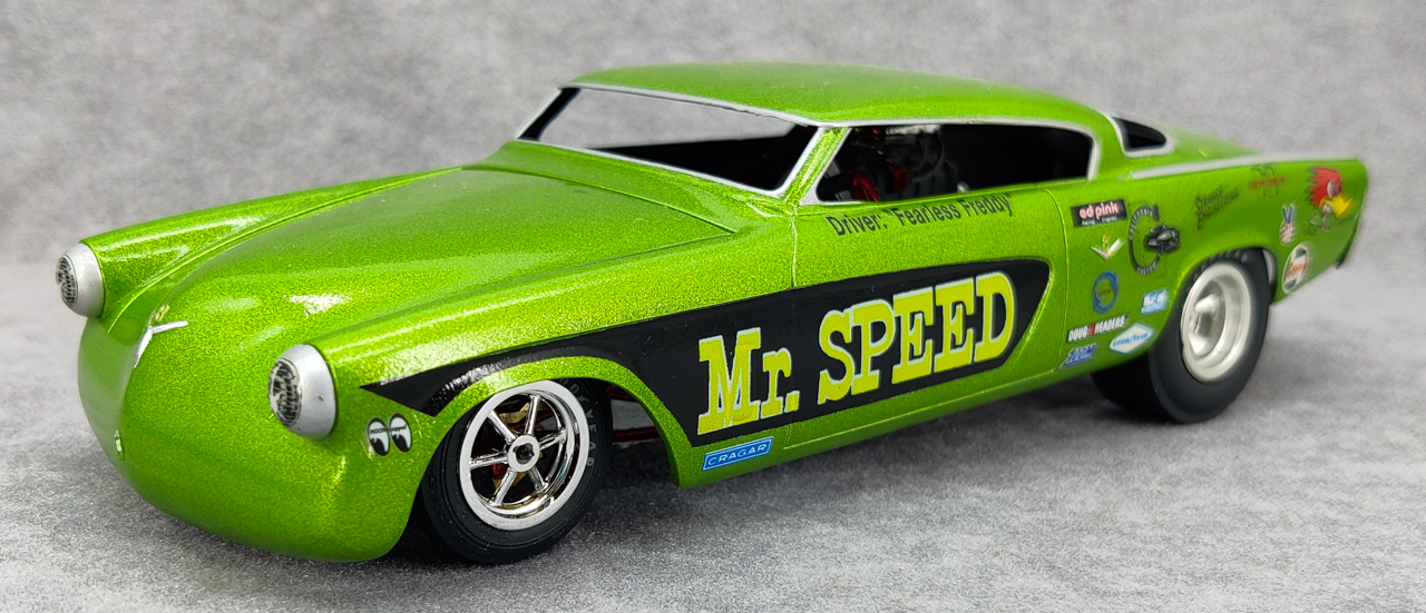 AMT “Mr. Speed” 1953 Studebaker Funny Car Built Kit - Spotlight Hobbies
