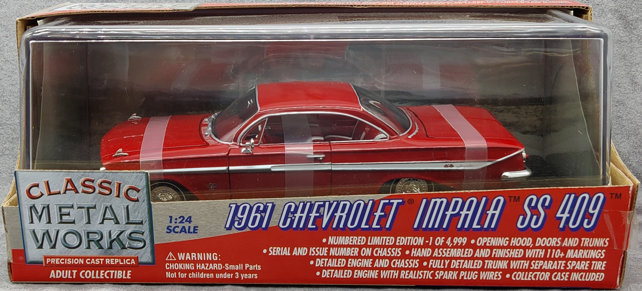 Classic Metal Works 1961 Chevy Impala SS 409 - Spotlight Hobbies