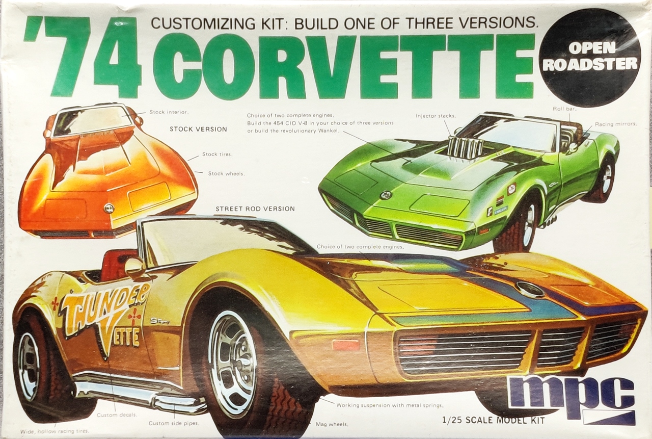 MPC 1974 Chevy Corvette 454 Convertible - Stock, Drag or Street Machine ...