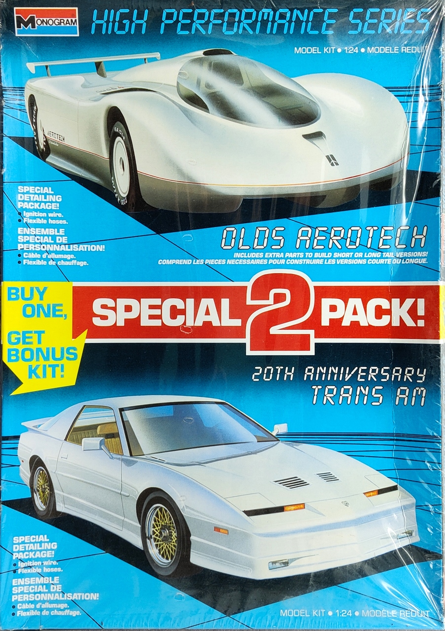 Monogram 1989 Pontiac Turbo Firebird Trans Am & Olds Aerotech - 2 Pack - Spotlight Hobbies