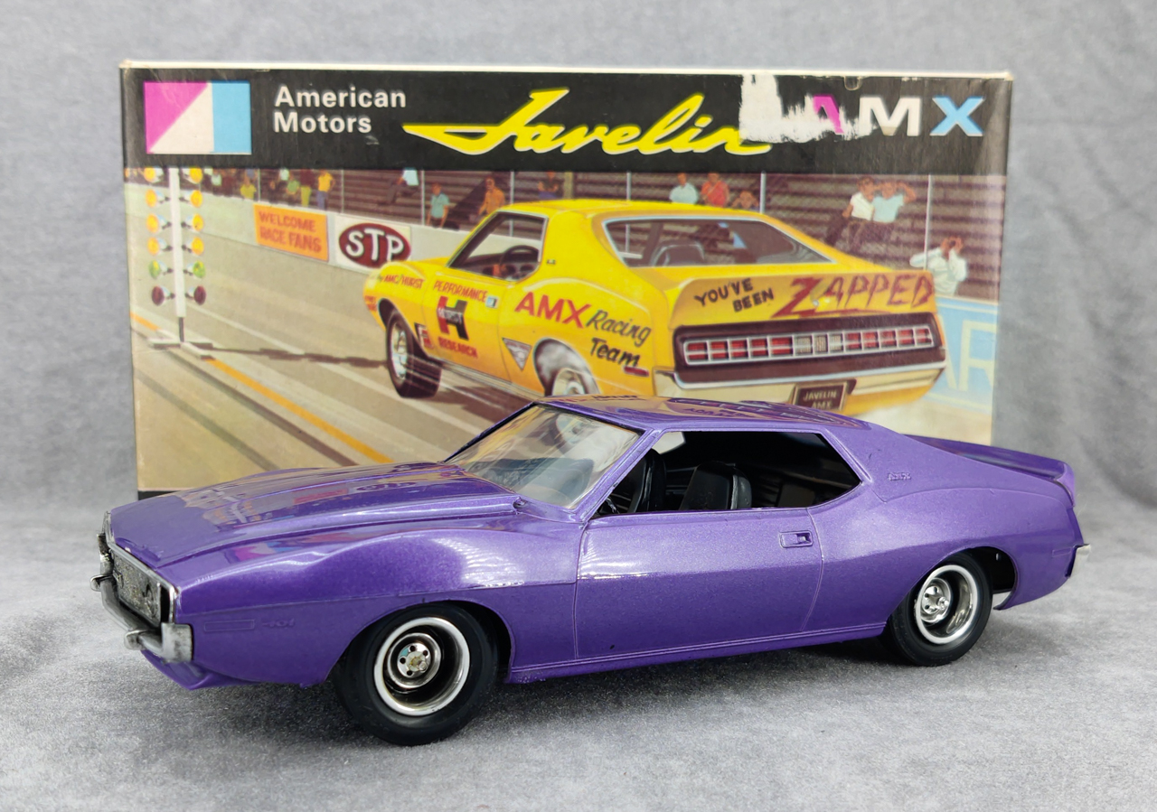 Jo-Han 1973/1974 AMC Javelin AMX Built Kit with Box - Spotlight Hobbies