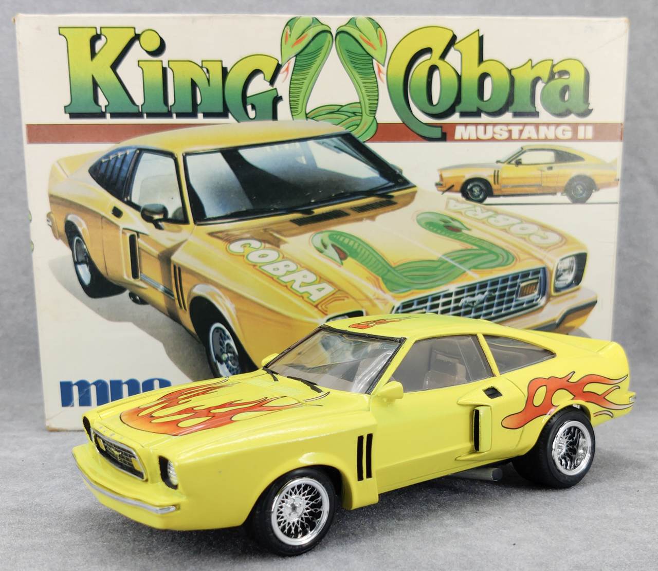 MPC 1978 Ford Mustang II “King Cobra” Built Kit with Box - Spotlight ...