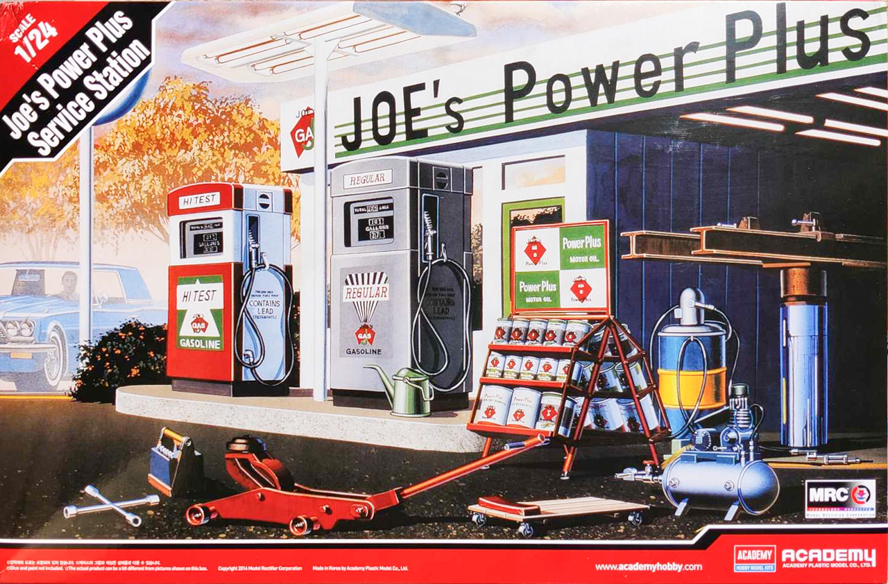 Academy MRC 1960's Style Joe's Power Plus Service Station with Tools ...