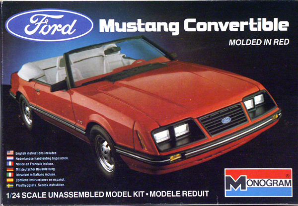 Monogram 1984 Ford Mustang Convertible - Spotlight Hobbies