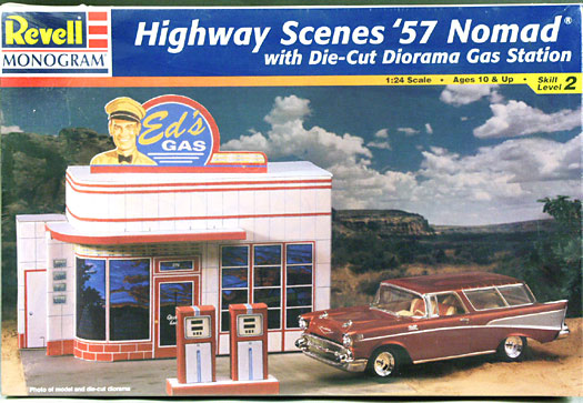 Revell/Monogram 1957 Chevy Nomad Street Machine with Die-Cut Ed's Gas ...