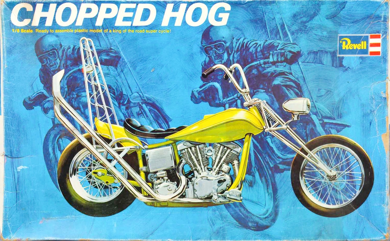 Revell Chopped Hog Custom Chopper Motorcycle - 1/8 Scale - Spotlight ...