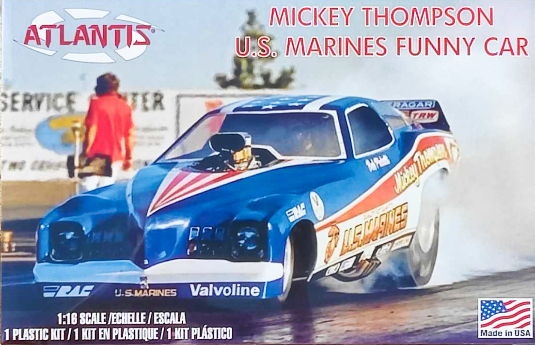 Atlantis Revell Mickey Thompson U S Marines Pontiac Grand Am Funny Car 1 16 Scale