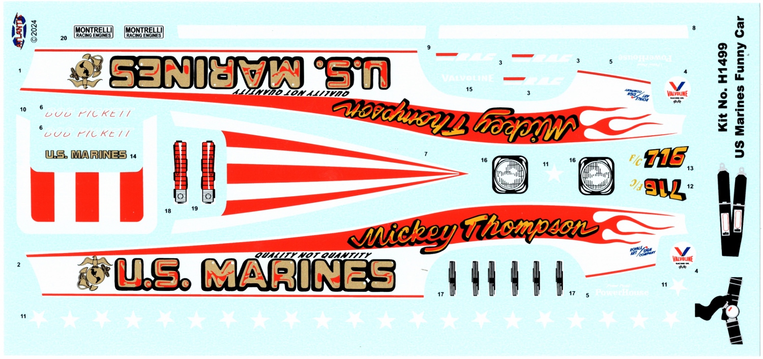 Atlantis (Revell) Mickey Thompson "U.S. Marines" Pontiac Grand Am Funny ...