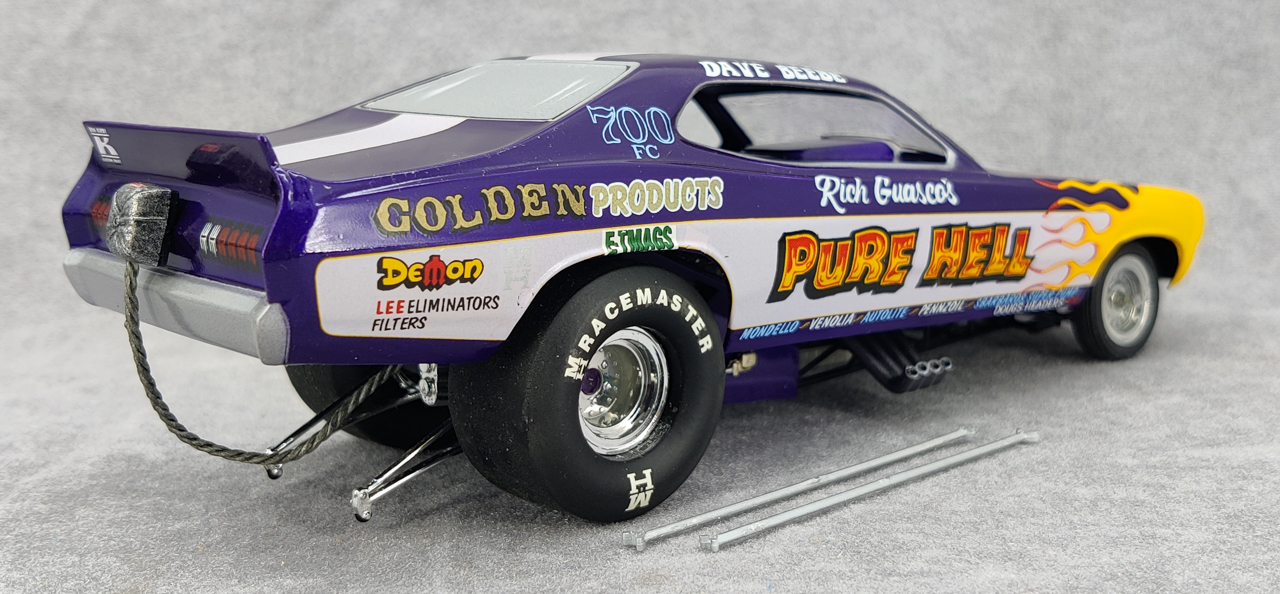 Revell “Pure Hell” Dodge Demon Funny Car Built Kit - Spotlight Hobbies