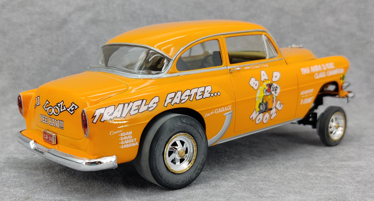 Revell 1954 Chevy Sedan Gasser Built Kit - Spotlight Hobbies