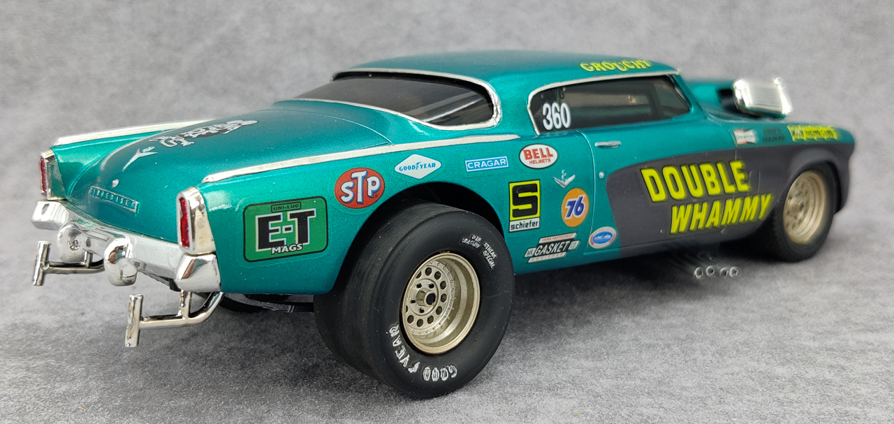 AMT “Double Whammy”1953 Studebaker Starliner Drag Car Built Kit ...