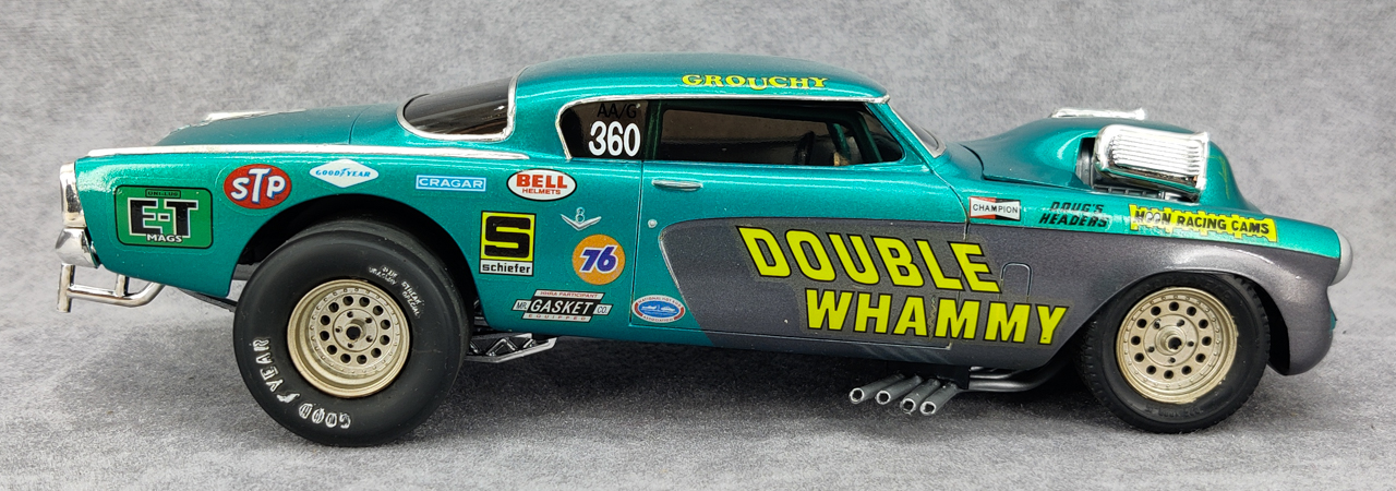 AMT “Double Whammy”1953 Studebaker Starliner Drag Car Built Kit ...