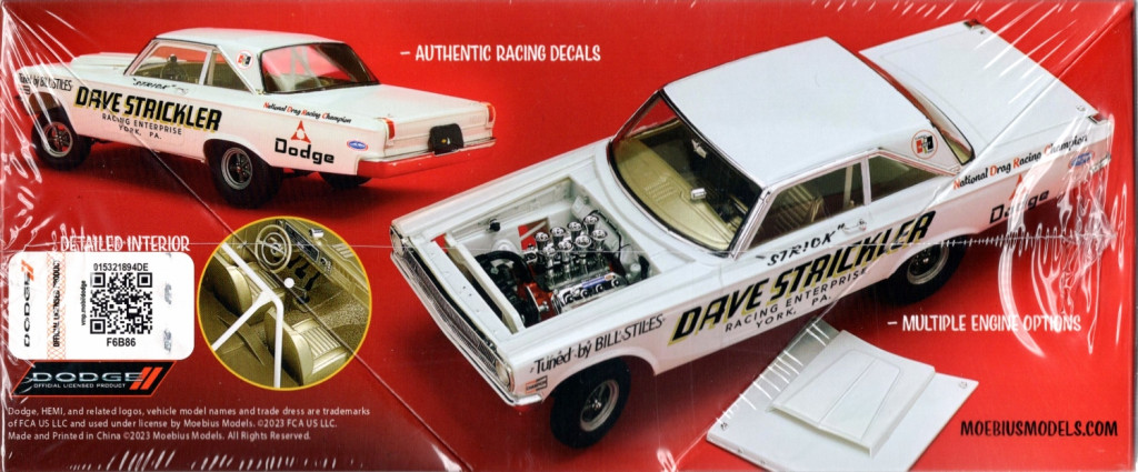 Moebius "Dave Strickler" 1965 Dodge Coronet Altered Wheelbase A/FX ...