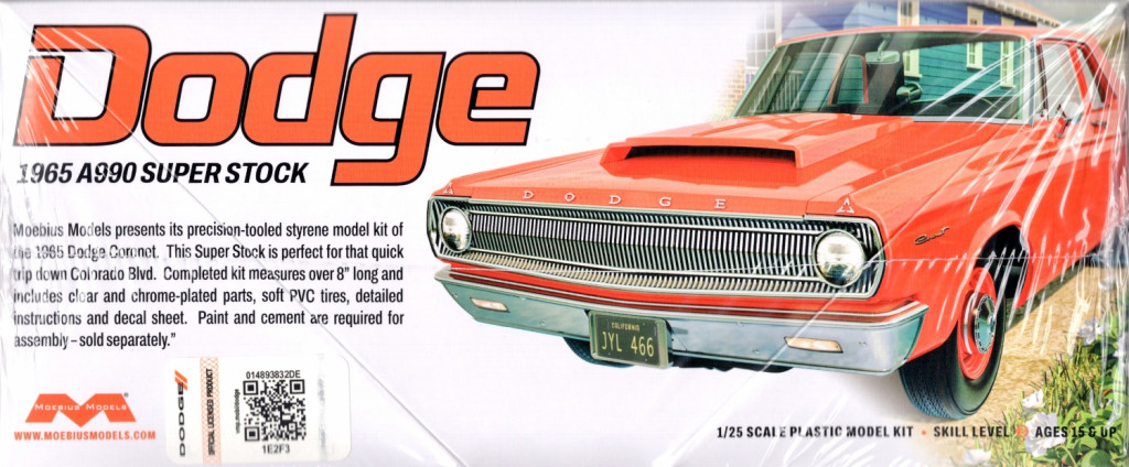 Moebius 1965 Dodge Coronet A990 Super Stock - Spotlight Hobbies