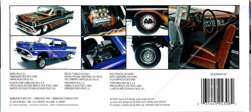 Revell "Ed Roth" 1957 Chevy Bel Air Hardtop or Vintage Gasser ...