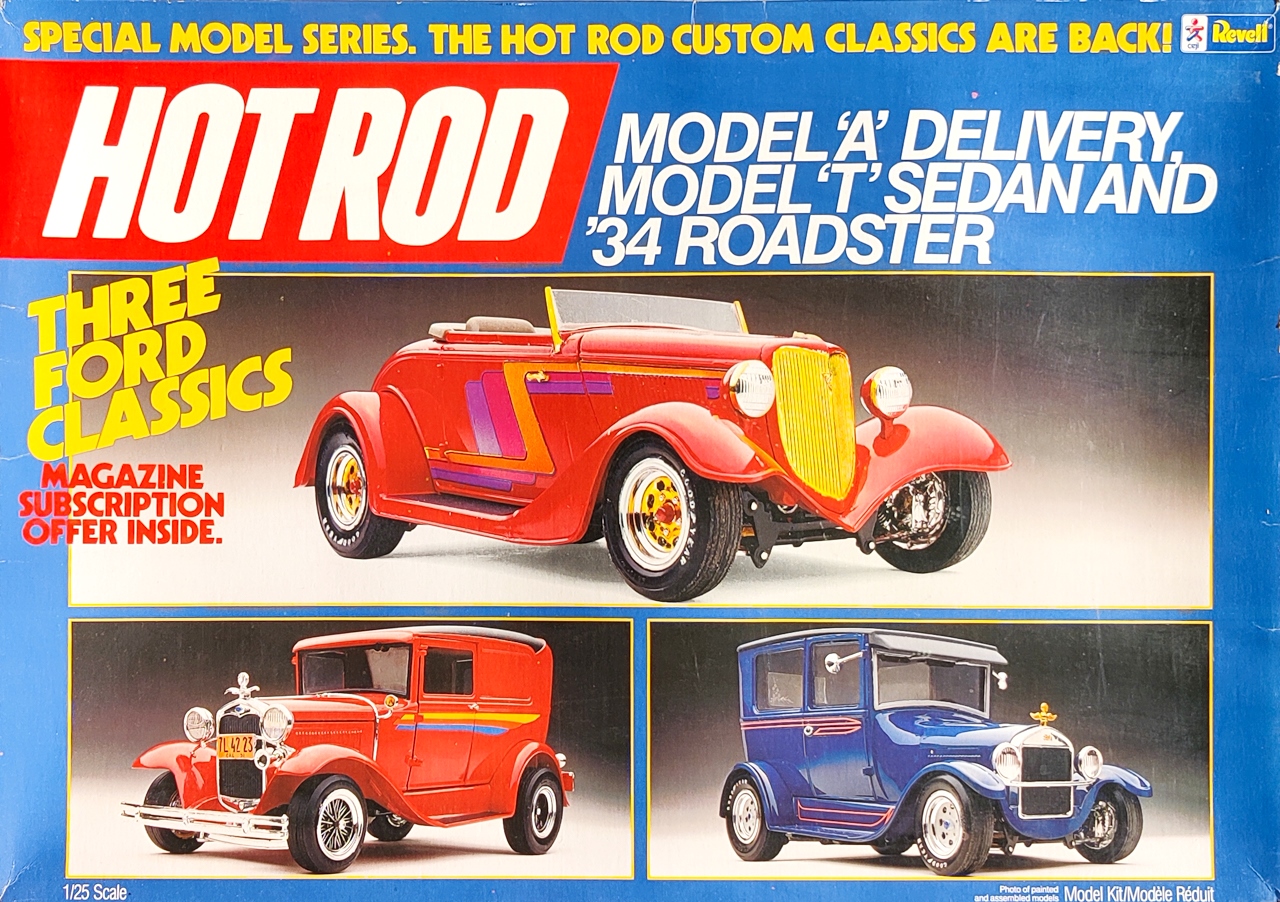 Revell "Hot Rod" 1926 Ford 'T' 2-Door Sedan, 1931 Ford 'A' Sedan ...