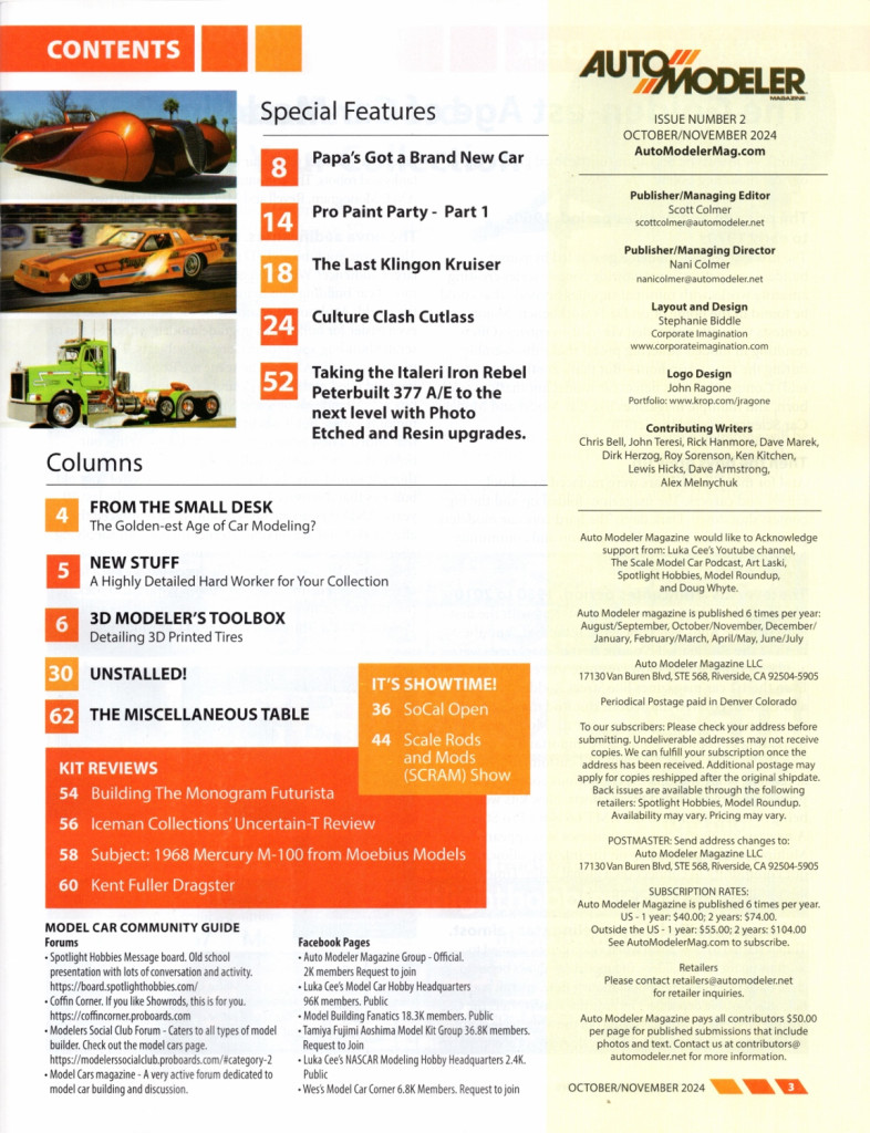 Auto Modeler Magazine - Issue #2 - Oct/Nov 2024 - Spotlight Hobbies