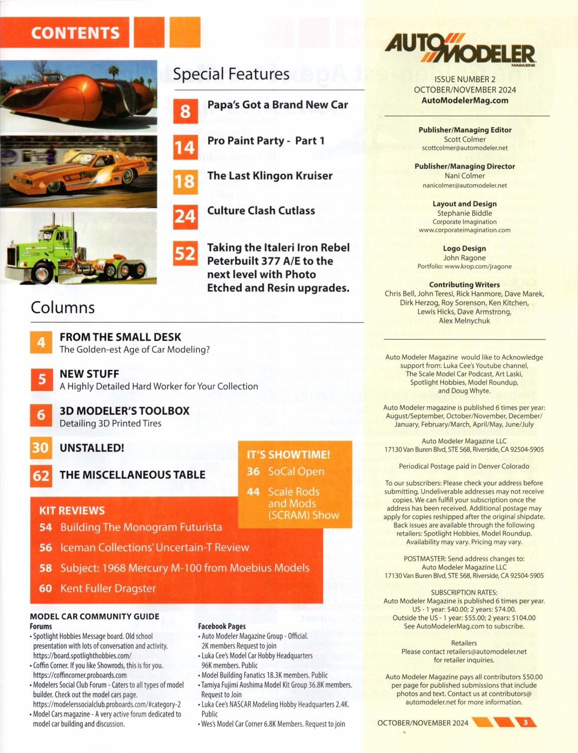 Auto Modeler Magazine - Issue #2 - Oct/Nov 2024 - Spotlight Hobbies