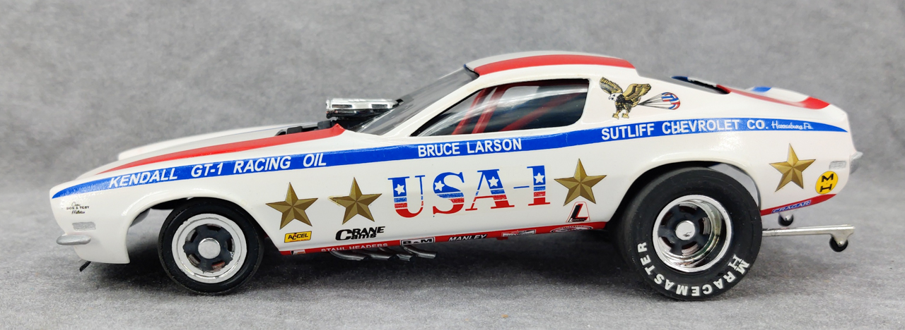 Revell Chevy Camaro Funny Car “Bruce Larson” Built Kit - Spotlight Hobbies