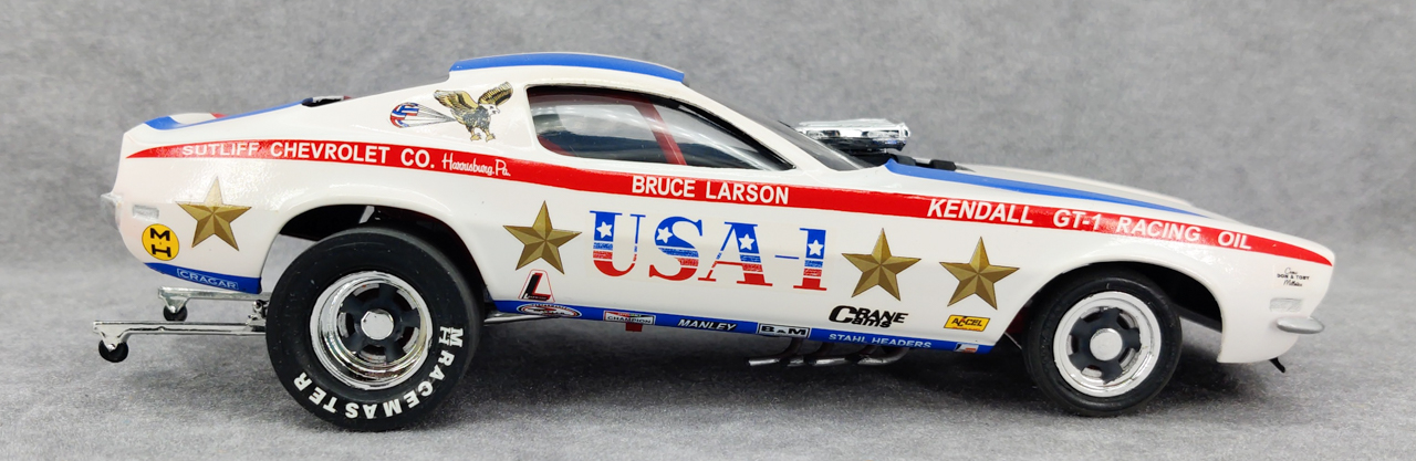 Revell Chevy Camaro Funny Car “Bruce Larson” Built Kit - Spotlight Hobbies