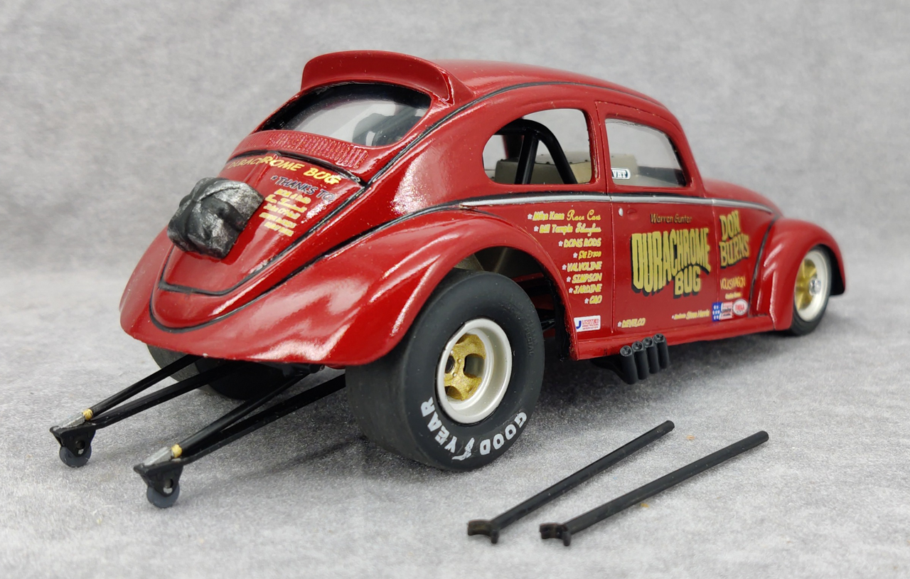 Resin Volkswagen Durachrome Bug Funny Car Built Kit - Spotlight Hobbies
